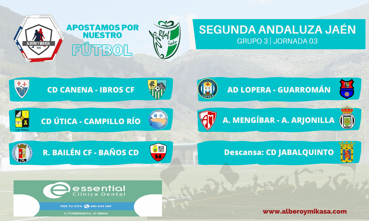 El grupo tres de Segunda Andaluza Jaén llega a su tercera jornada con el AD Lopera defendiendo ...