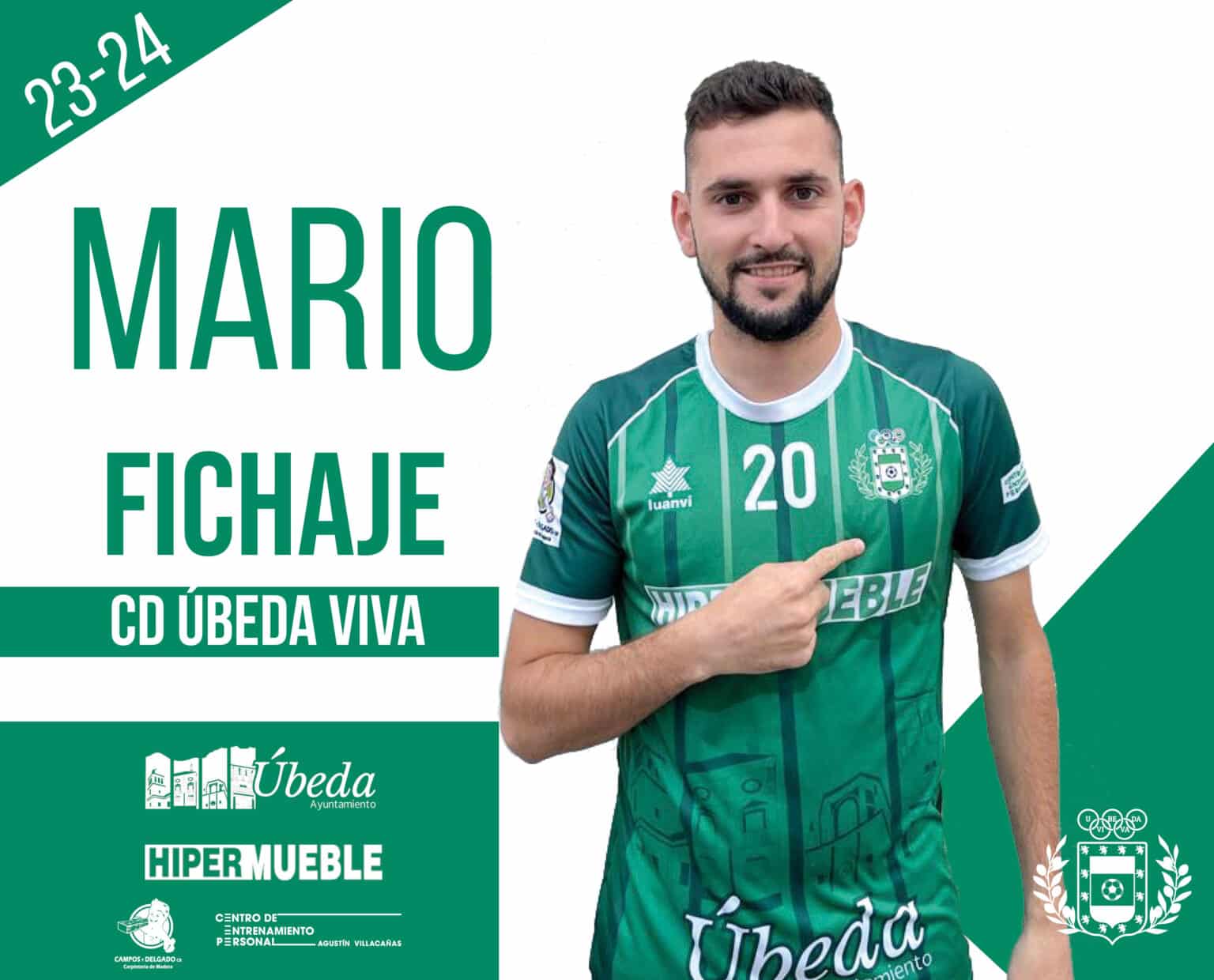 Mario Serrano, primer refuerzo del CD Úbeda Viva - Albero y Mikasa