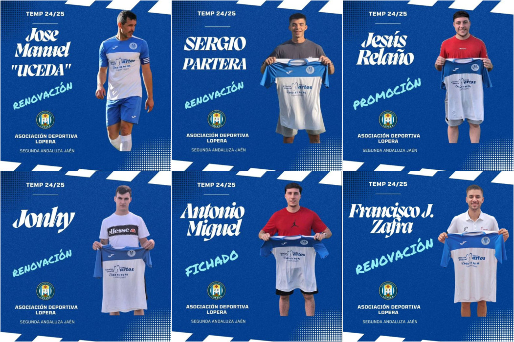 Primeros movimientos en el AD Lopera de Raúl Carrasco - Albero y Mikasa