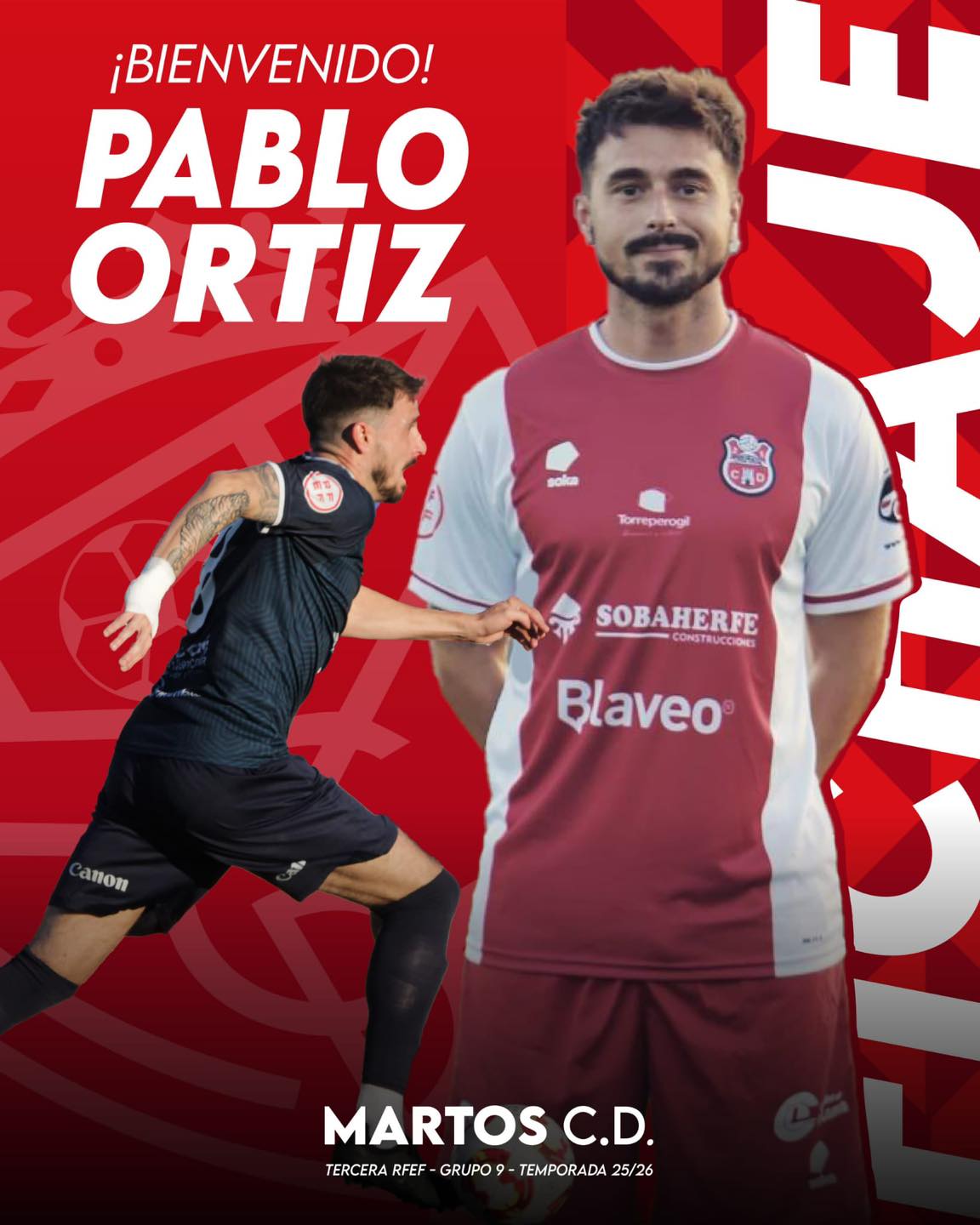 Pablo Ortiz se convierte en el primer fichaje del Martos CD - Albero y ...